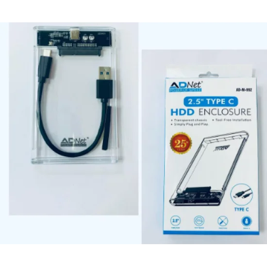 Type C HDD Casing Best Price - Adnet Drive Enclosure