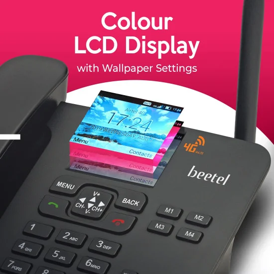 Beetel F5 Landline Phone - 4G Sim Phone
