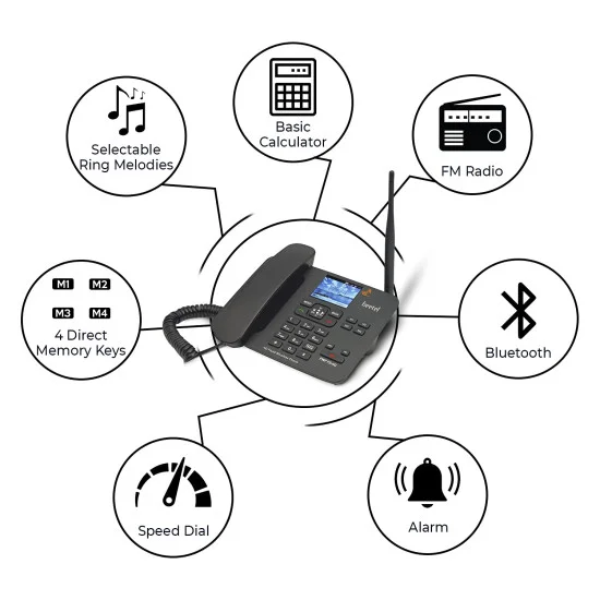 Beetel F5 Landline Phone - 4G Sim Phone
