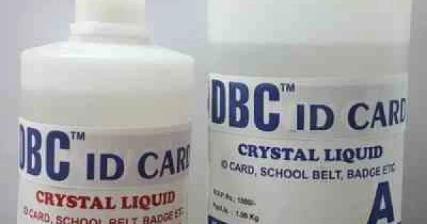 ID Card Chemical: Crystal Liquid ID Card, Keychain, School Belt ...
