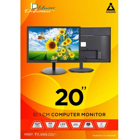 20 inch Monitor Best Price - IVOOMi LED Monitor