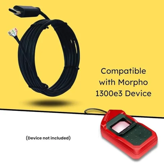 Morpho Type C Cable | Morpho Fingerprint Device Type C Cable - Price India