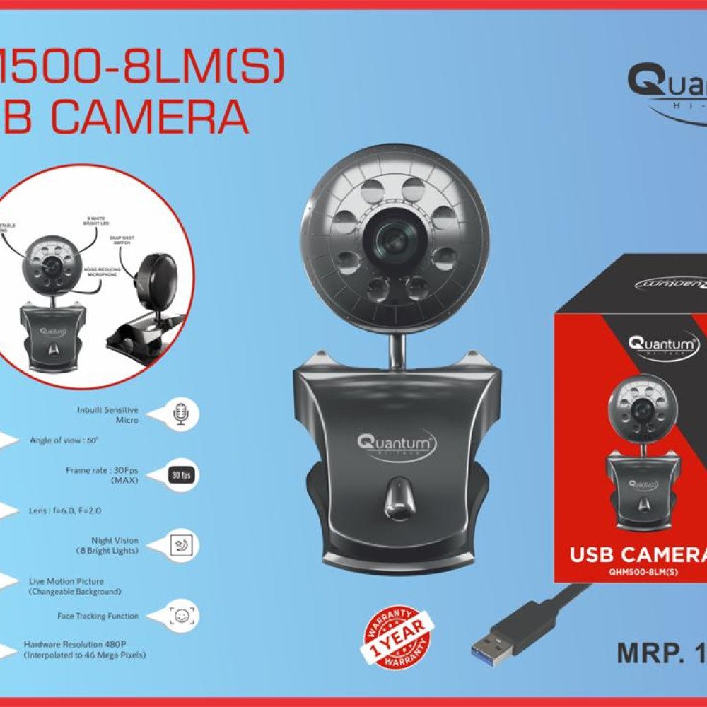 Quantum QHM500 Webcam | Quantum Qhm500-8lm S Qhm500 Webcam Usb ...