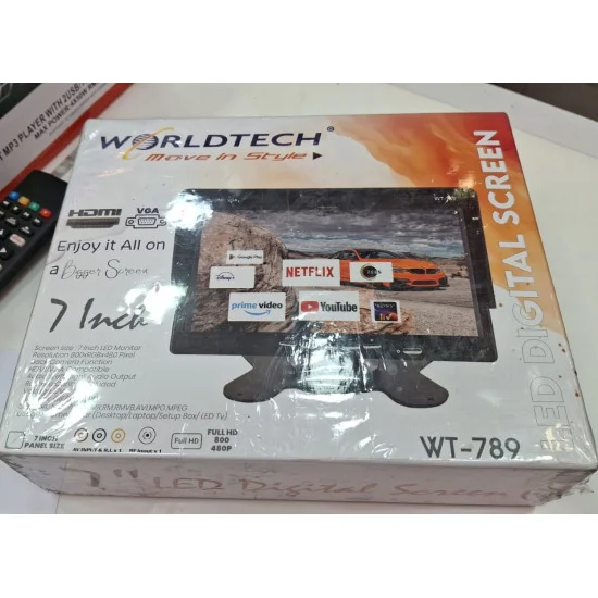 Worldtech 7 Inch Screen: Worldtech 7 inch Screen Portable TV - Buy Now!